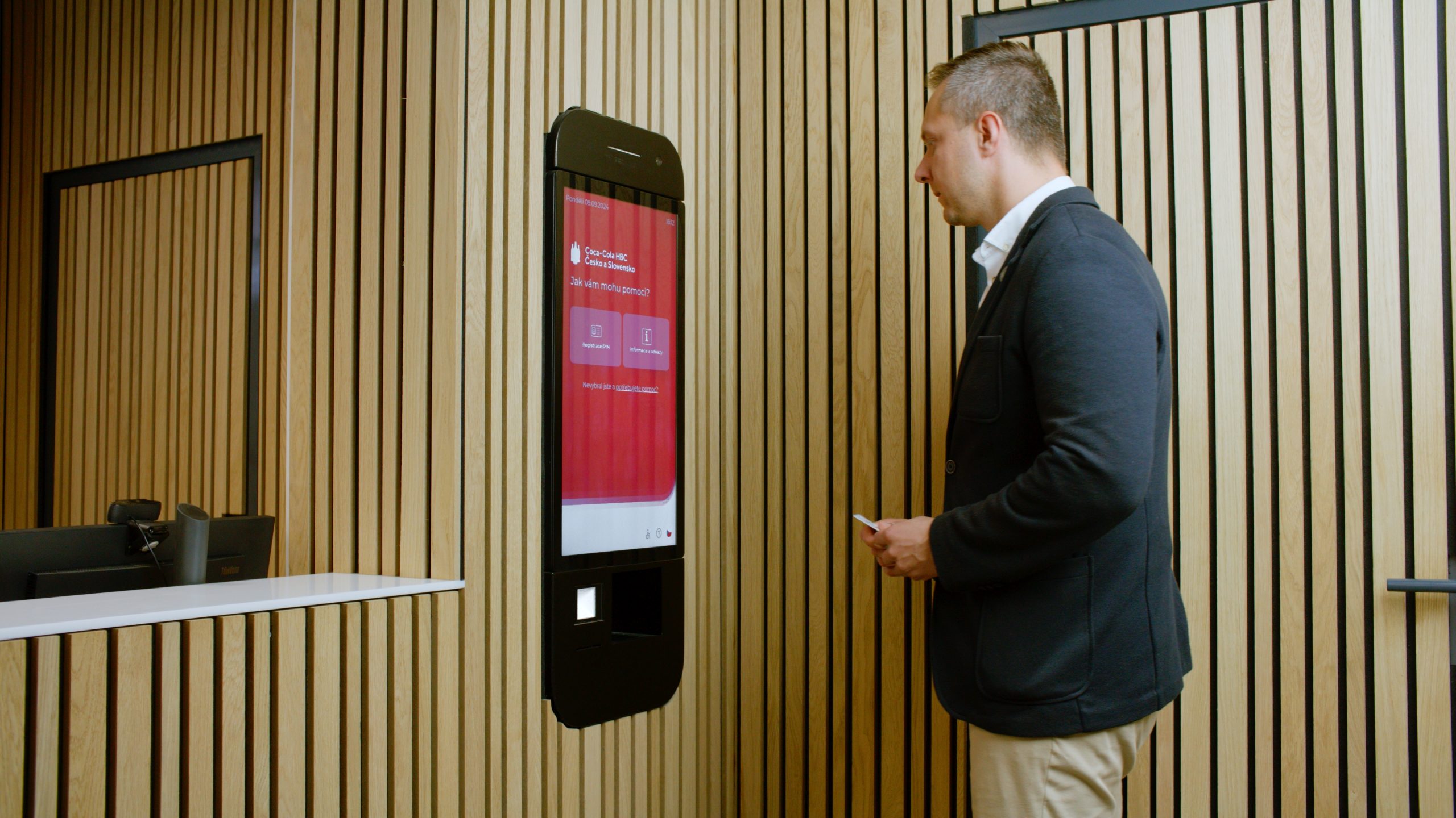 Electronic Reception for Smooth Visitor Check-in at Coca-Cola HBC | M2C